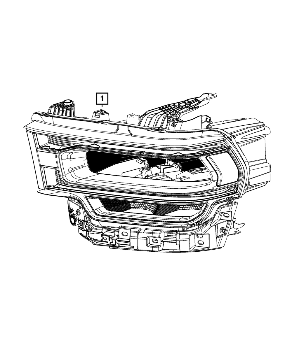 68360179AD - Headlamp, Left 2019-2024 Ram | Mopar Genuine Parts
