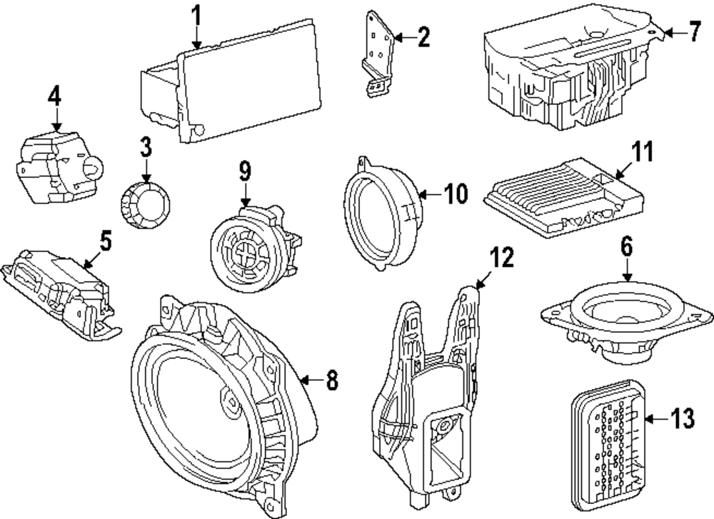 Genuine Toyota Display Unit part# 86100-AK010 for 2024-2025 Toyota ...