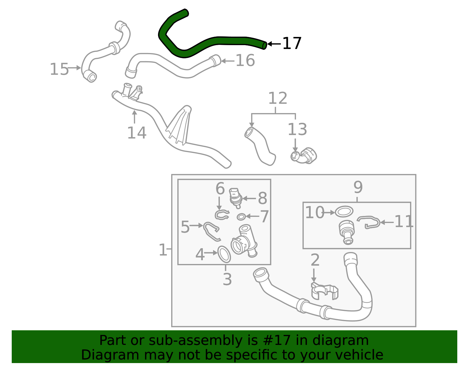 5Q0-121-447-G - High-Quality Engine Coolant Overflow Hose for 2015-2025 ...