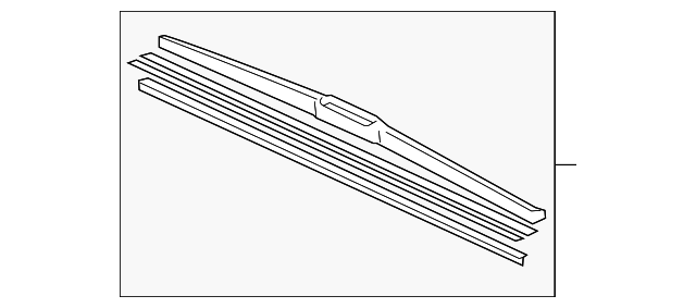 Genuine Toyota Windshield Wiper Blade (Left, Front) part# 85222-42110 ...