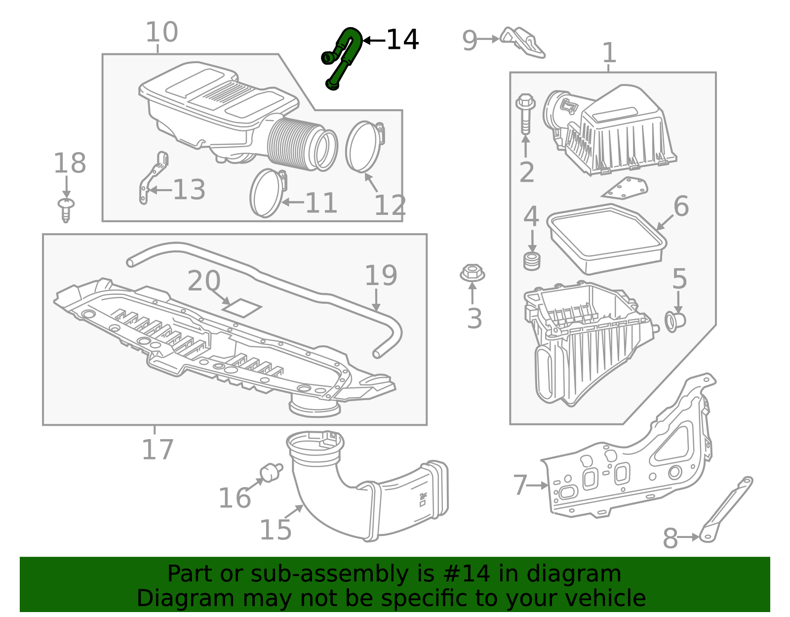 2019-2021 GM PCV Tube 12708535 | Shop Matick Buick GMC