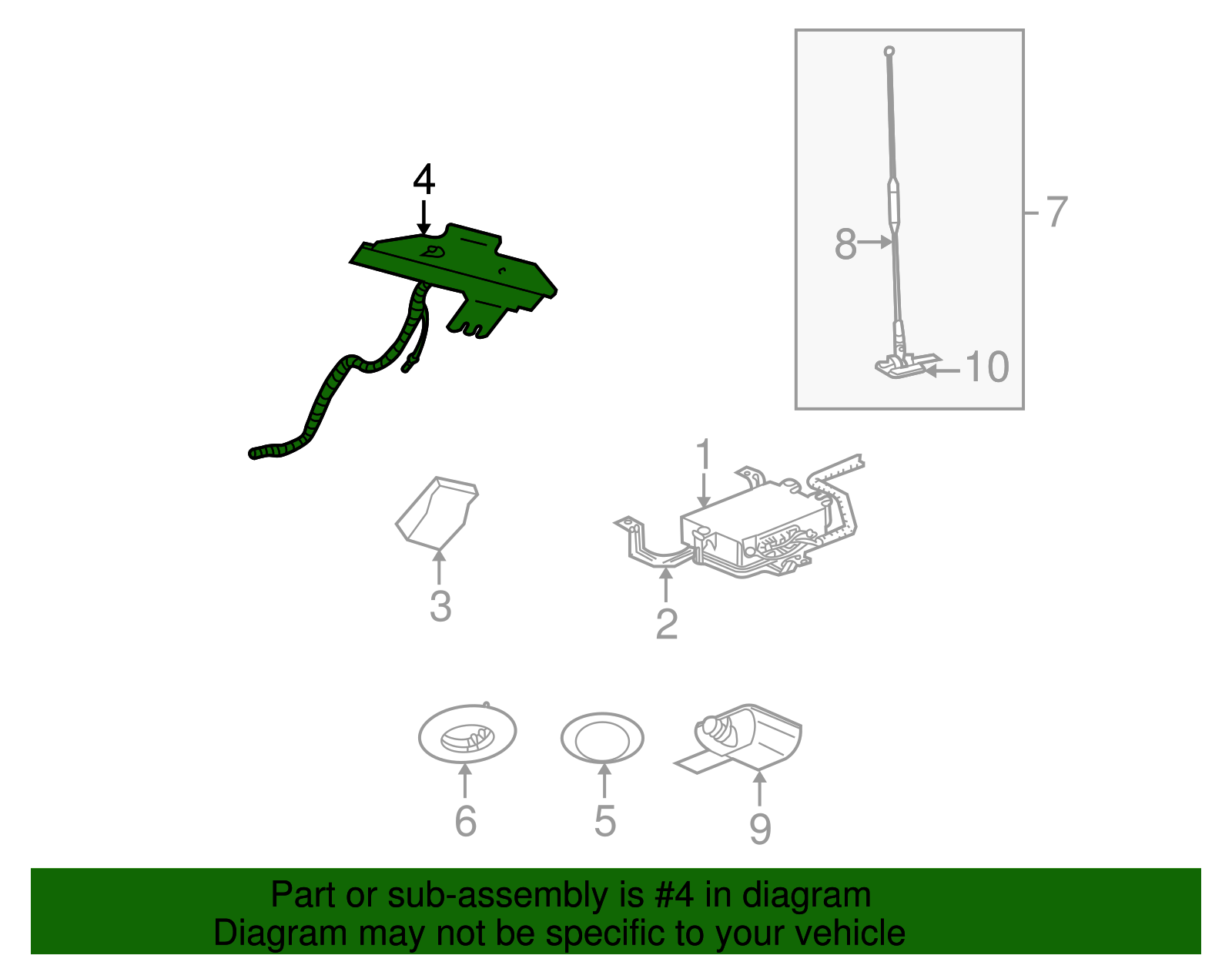 2002-2004 Saturn Locator Bracket 22720448 | Capital Chevy Parts