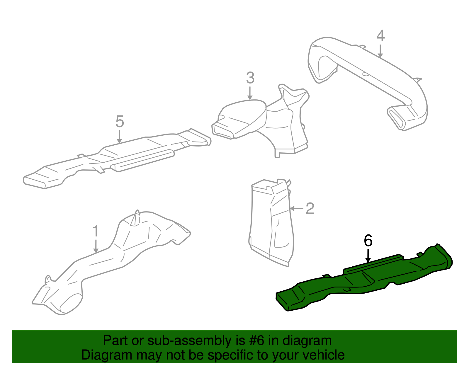 2008-2022 Toyota Sequoia Upper Duct 87216-0C080 | Toyota Parts Center