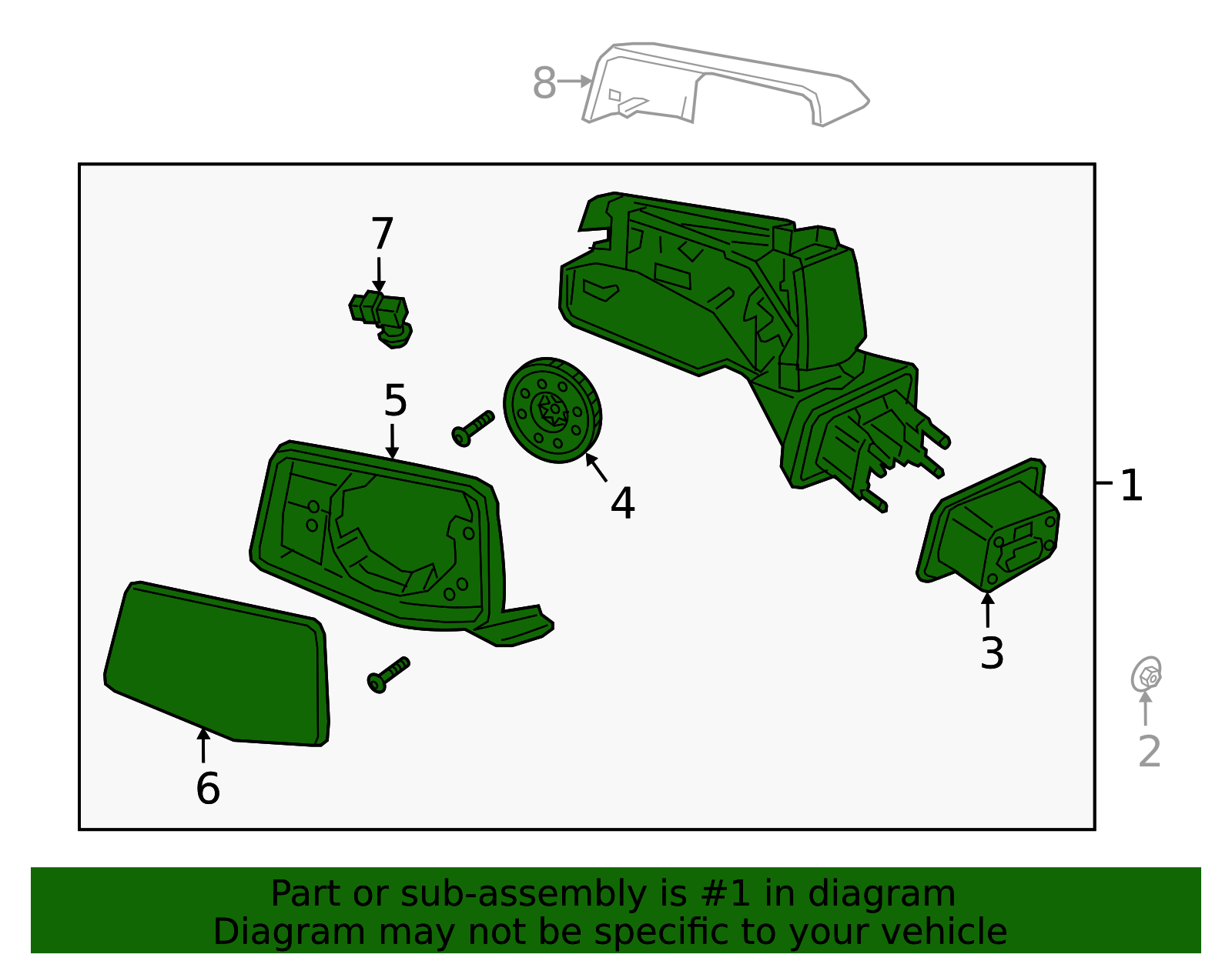 2020-2025 GM Passenger Side Door Mirror 84817038 | OEM Parts Online