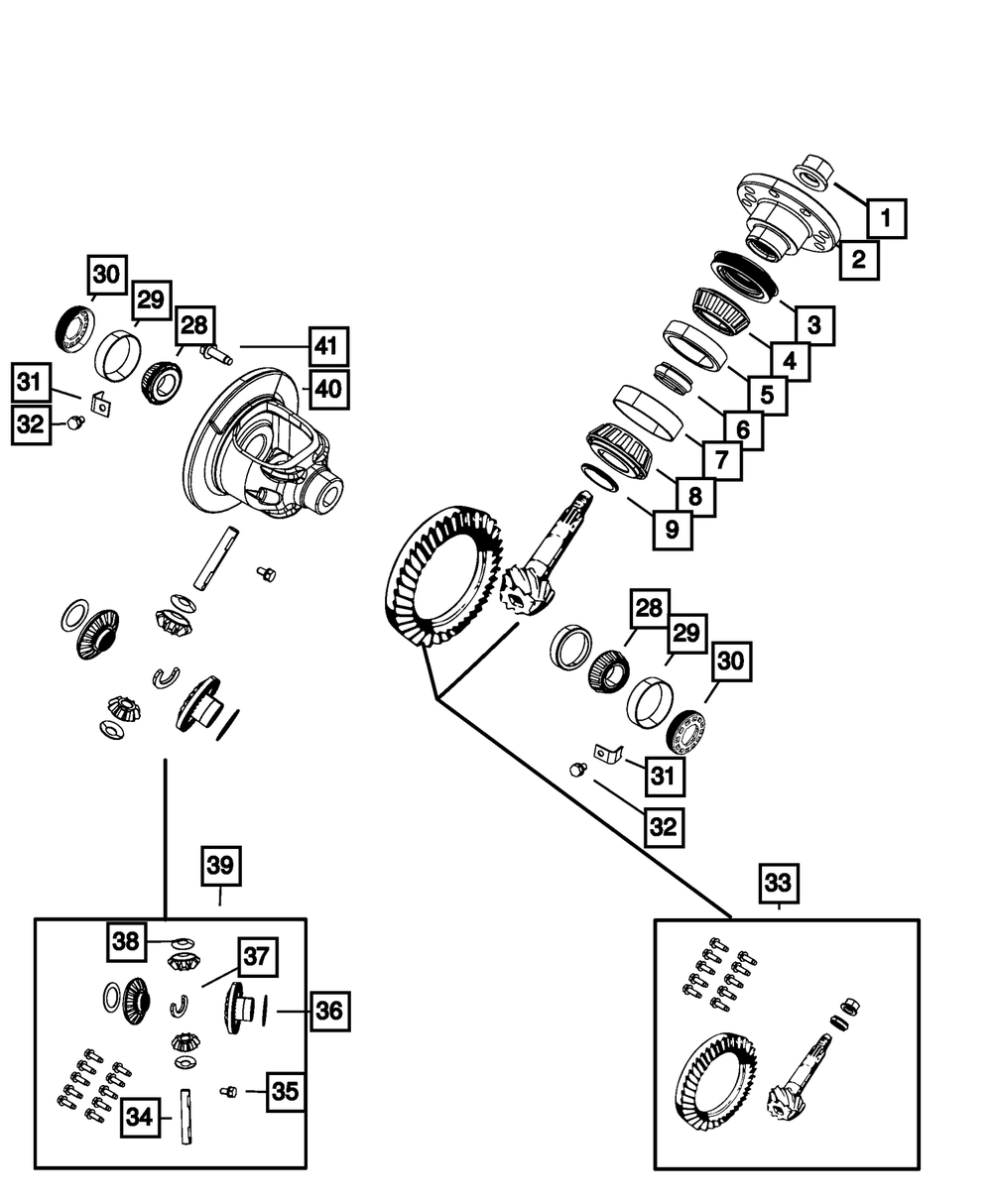 2001-2012 Mopar Drive Pinion Bearing Spacer 3507575 | Mopar eStore