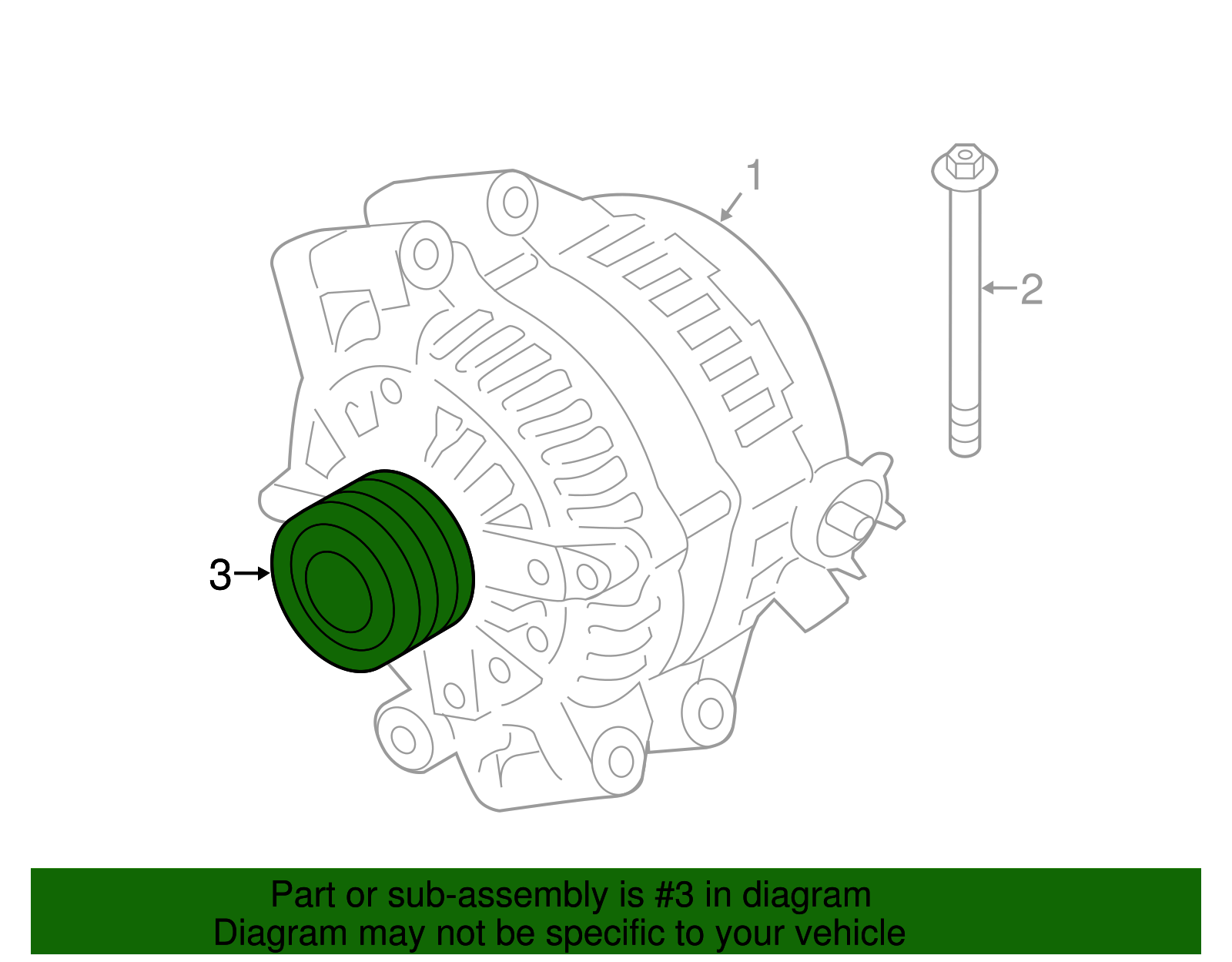 12317591268 - 2011-2012 BMW Alternator (12-31-7-591-268) | BMW of South ...
