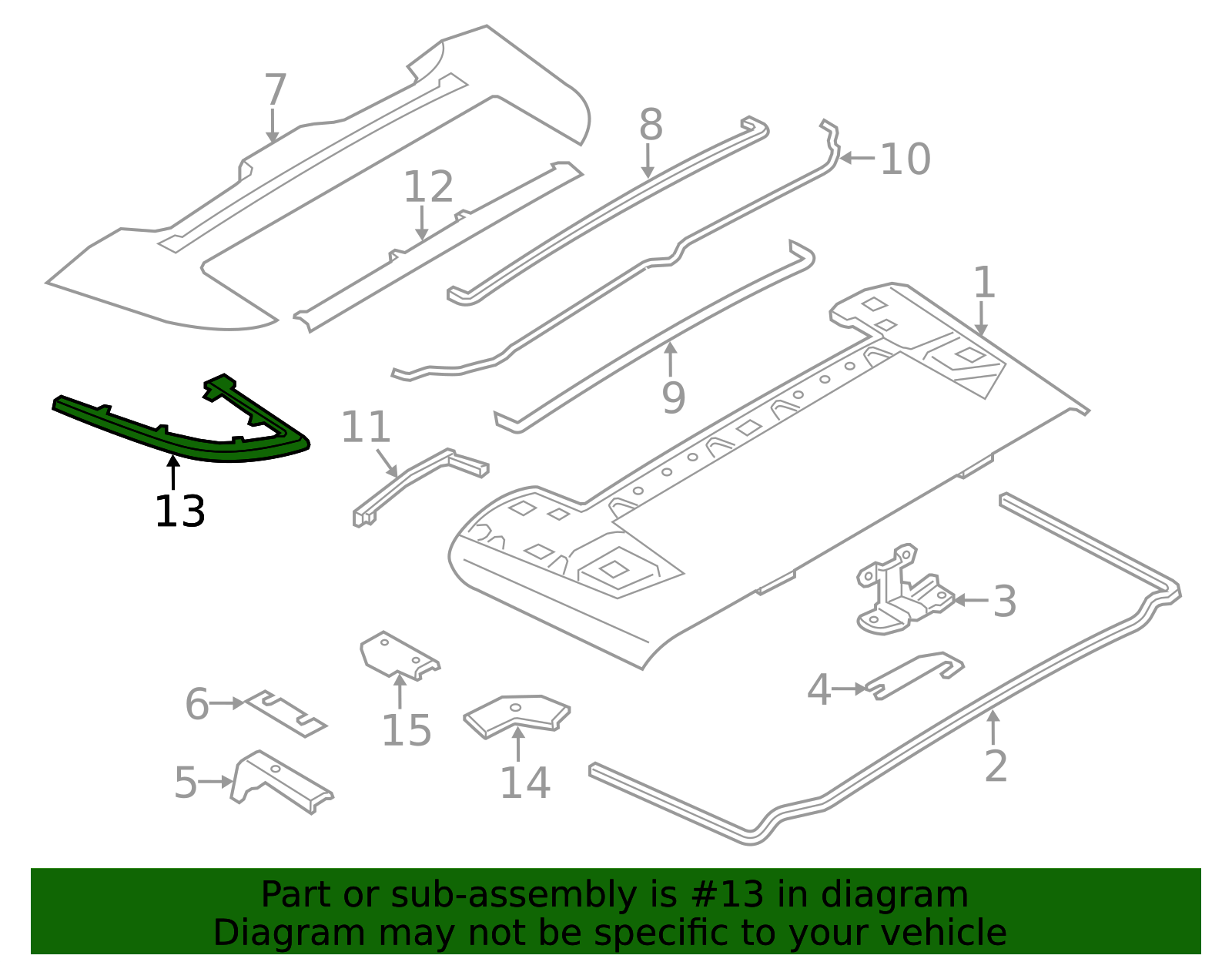 2012-2018 BMW Outer Molding 51-17-7-242-384 | BMW OEM Parts