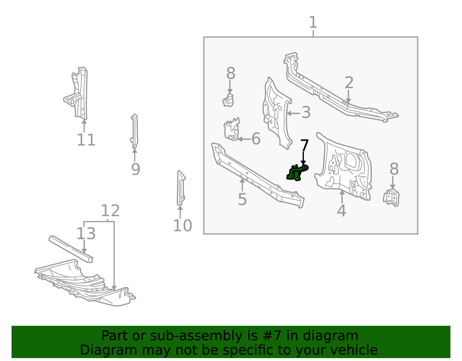 53942-0C020 - High-Quality Radiator Support Bracket for 2001-2004 ...