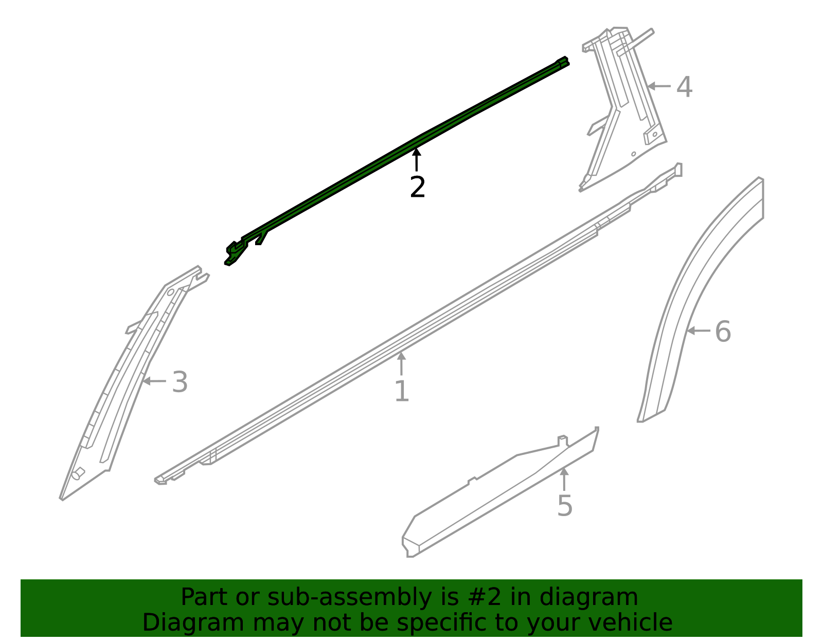 82282-6TA0A - Door Reveal Molding Official Nissan Parts Store