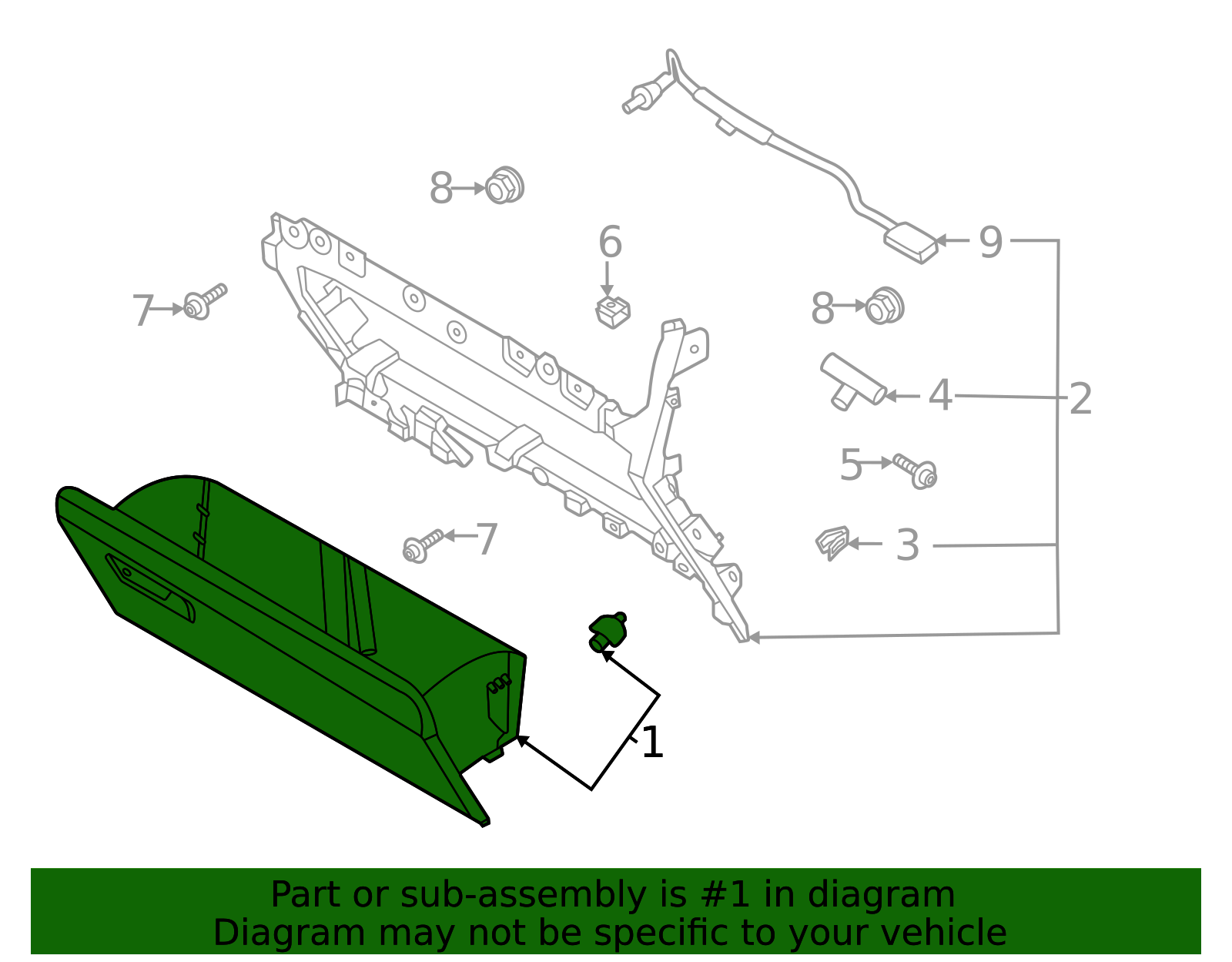 2021-2025 Ford F-150 | Compartment Glove Co Drive | RL3Z-15519C36-EA ...