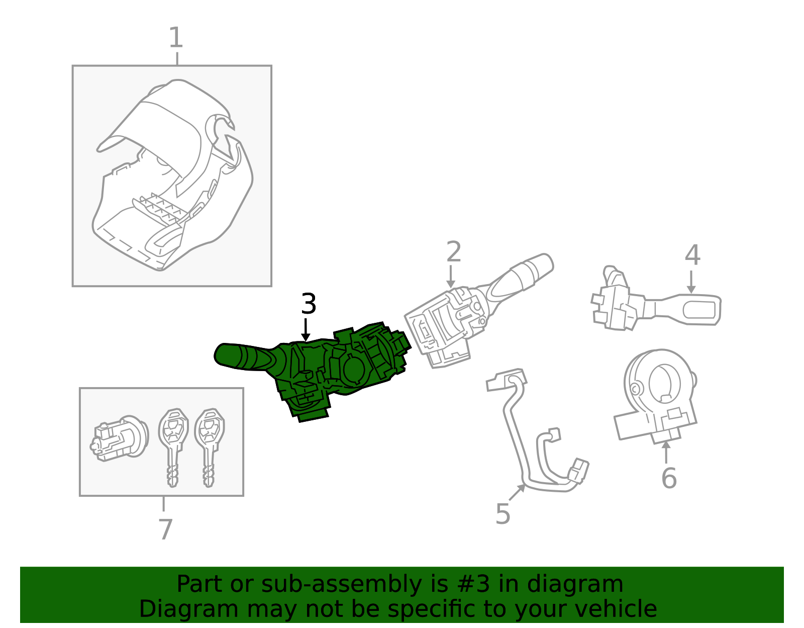 84140-12730 - High-Quality Combination Switch for 2009-2013 Toyota ...