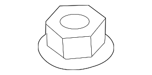 W702438-S300 - Center Shield Retainer Nut Ford 2011-2025 Ford | Parts ...