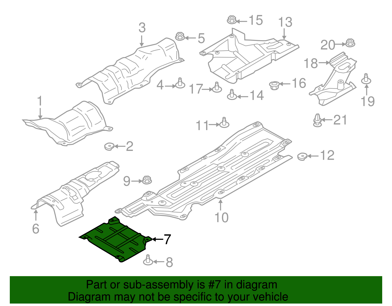 2013-2024 Ford OEM NEW 2013-2020 Ford Fusion Edge Rear Front Deflector ...