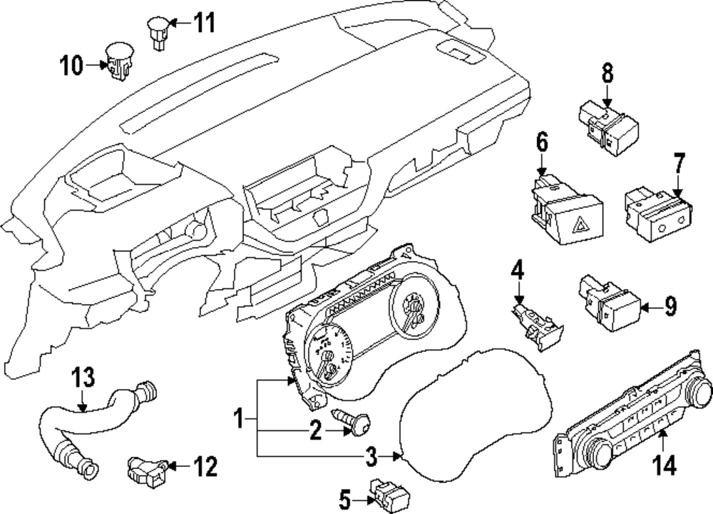 2019-2020 Nissan Altima Instrument Cluster 24810-6CA0A | Nissan RVA