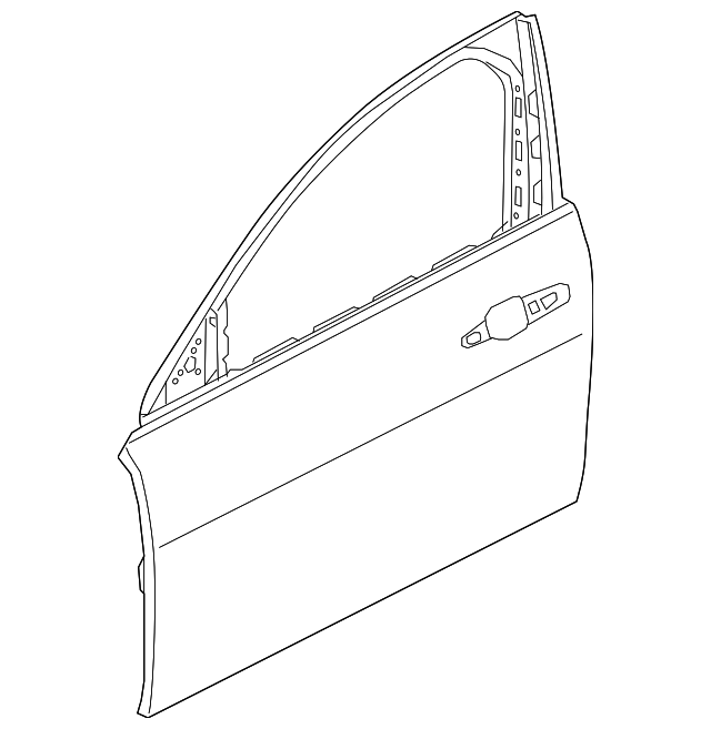 2016-2023 Jaguar XF Door Shell T2H4139 | JaguarParts.com