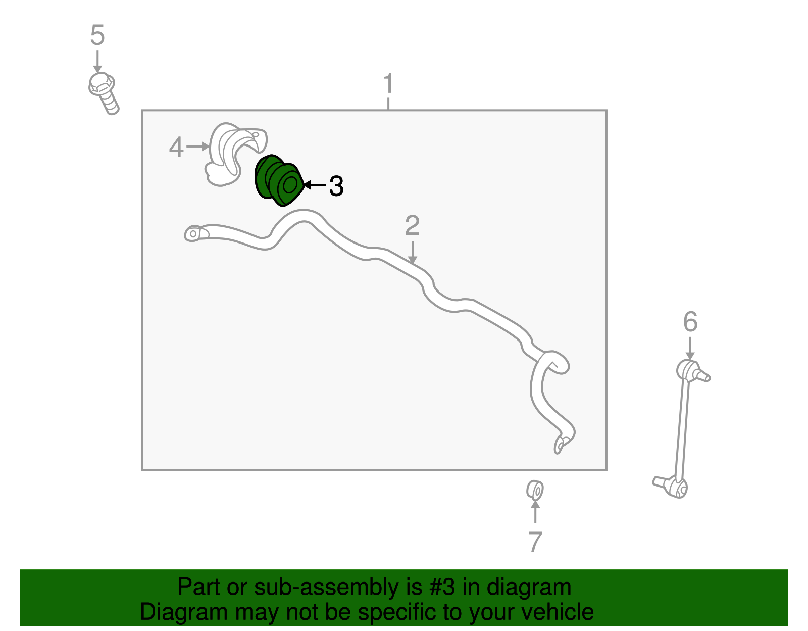 2010-2013 Kia Stabilizer Bar Bushing 54813-2H000 | OEM Parts Online