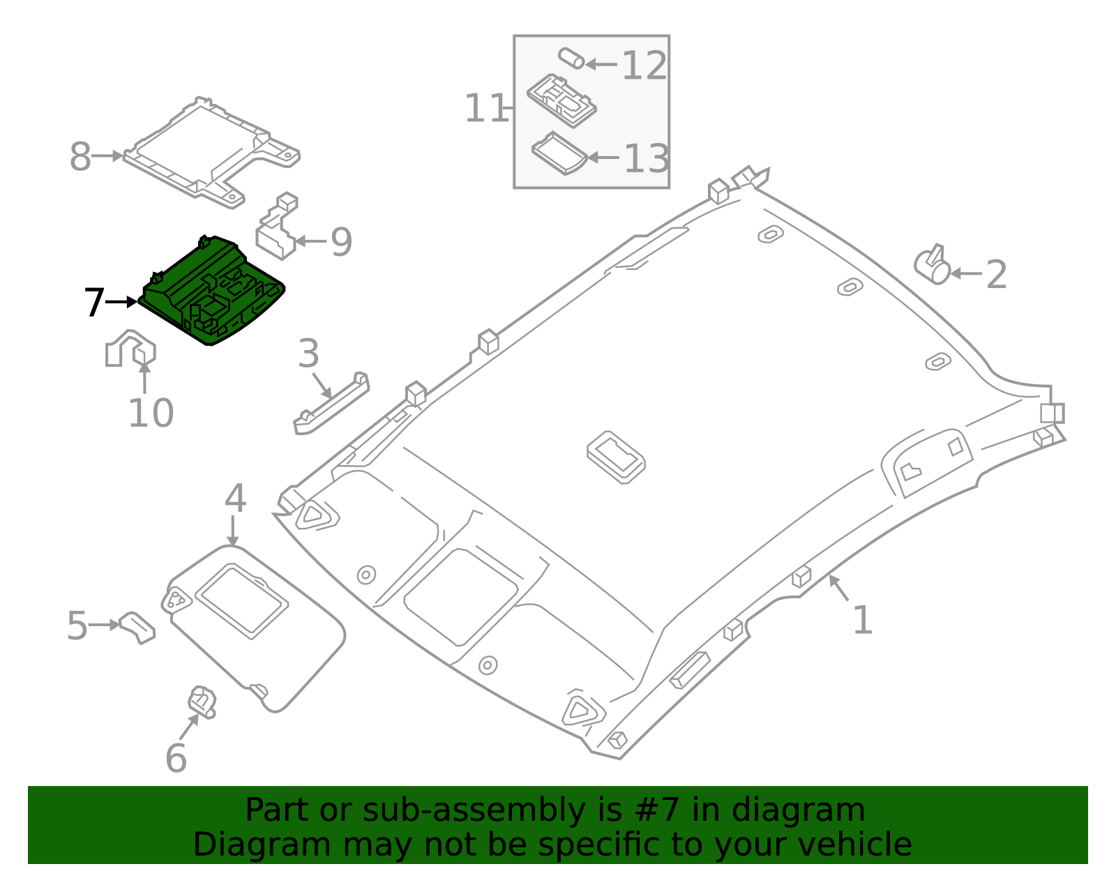 26430-4GB4A - Map Lamp Assembly 2016 Nissan Sentra | Official Nissan ...