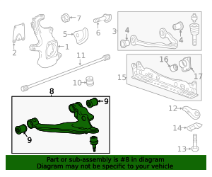 2020-2025 GM Front Driver Side Lower Control Arm 84735903 | Shop Matick ...