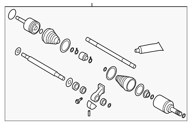 2006-2008 Hyundai Sonata Axle Assembly 49500-3K110-SJ | OEM Parts Online