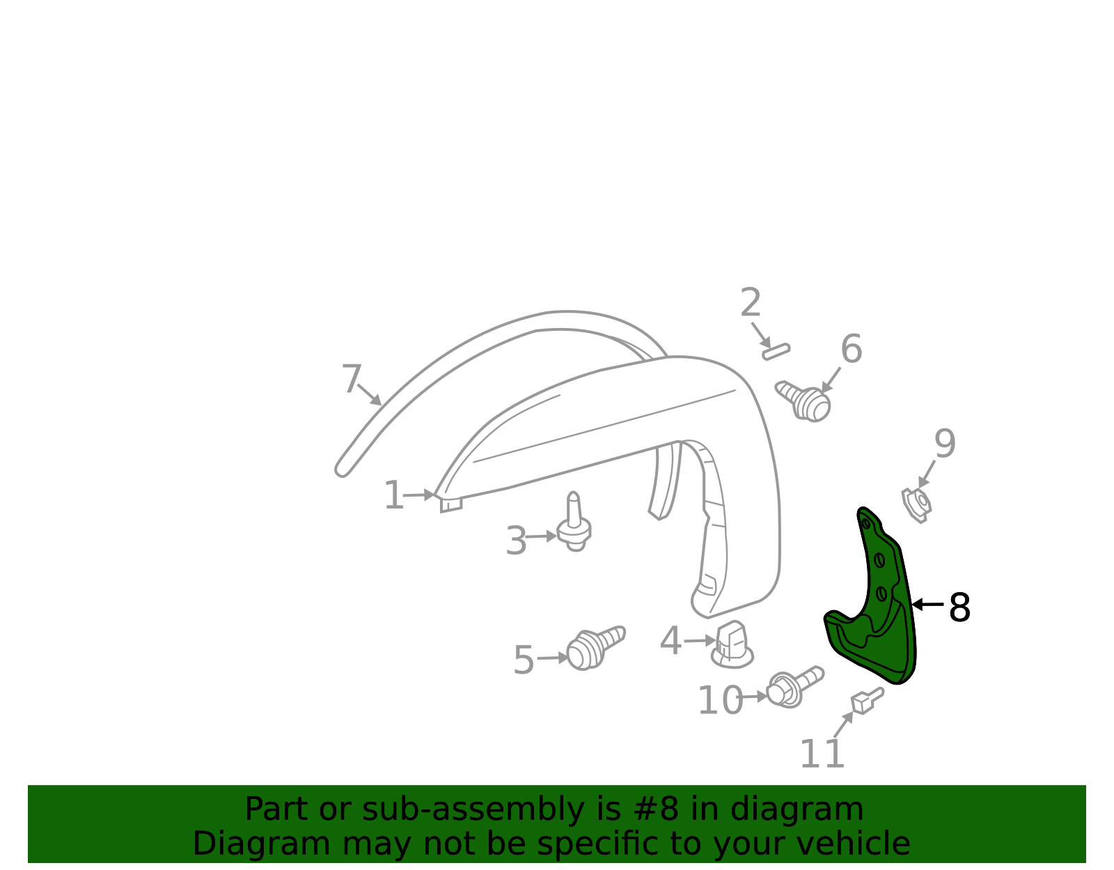 2003-2005 Toyota 4Runner Mud Guard 76622-35060 | OEM Parts Online