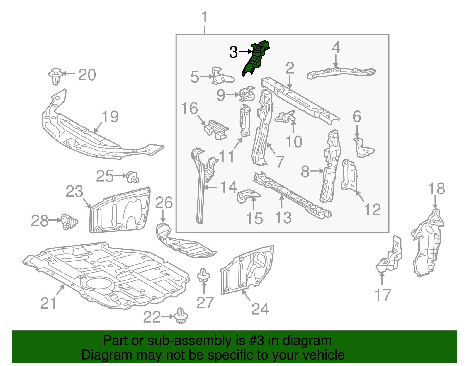 53202-76010 - Upper Support - 2011-2017 Lexus CT200h | My L Parts