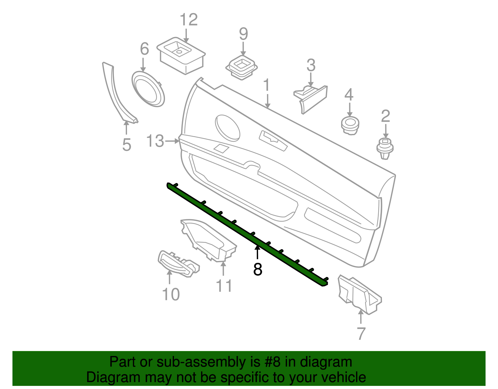 2007-2013 BMW | Courtesy Lamp | 51-41-9-139-641 | OEM Vehicle Parts