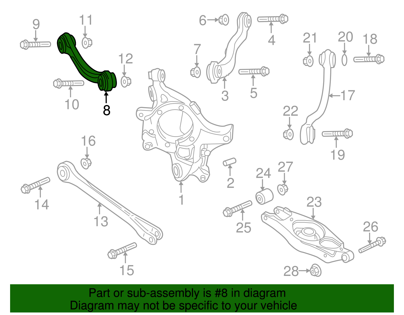 2005-2023 Mopar Ft Lateral Arm 68045330AC | Mopar Parts Canada