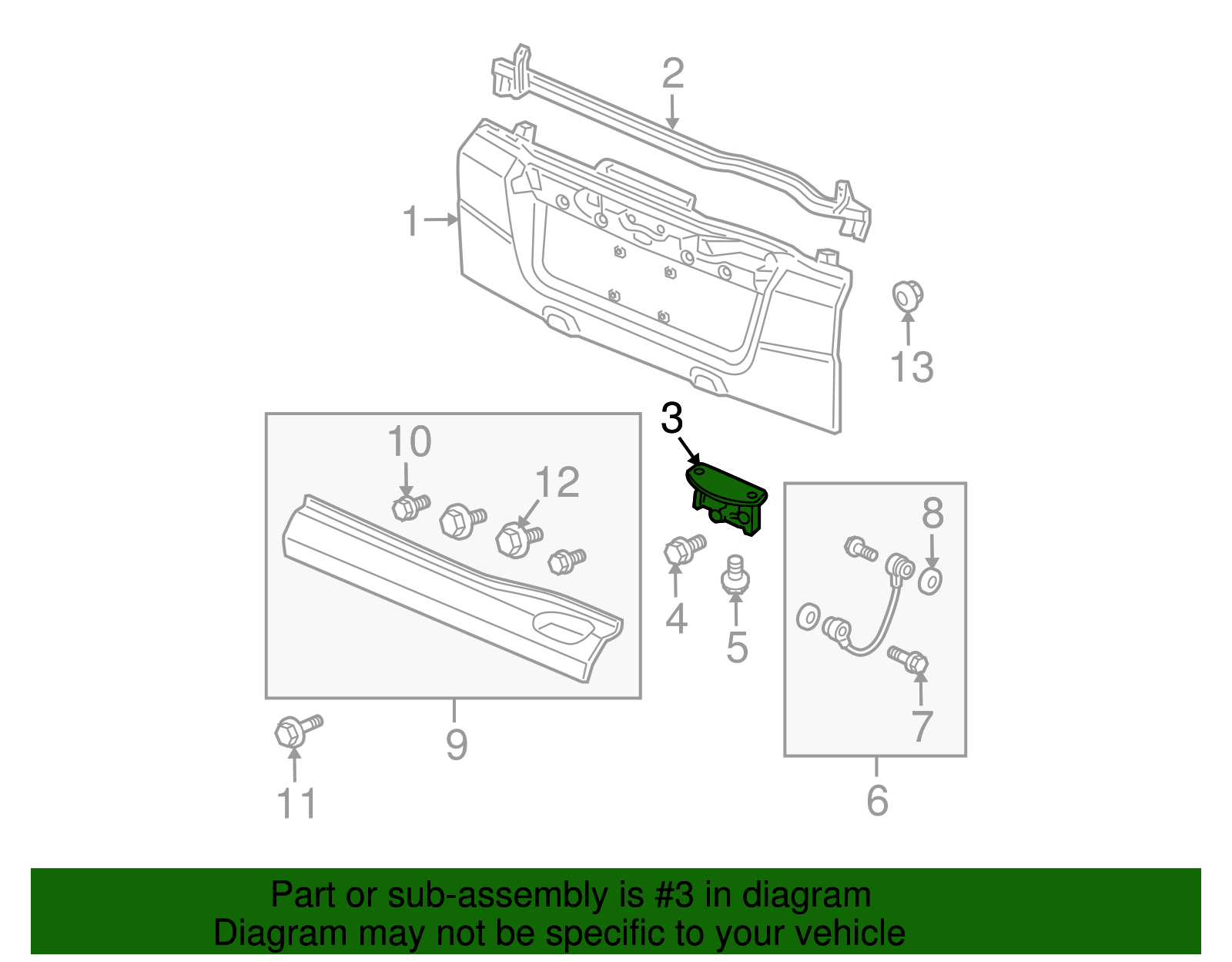 68730-SCV-A11ZZ - Hinge 2009-2011 Honda Element | Honda Parts Online