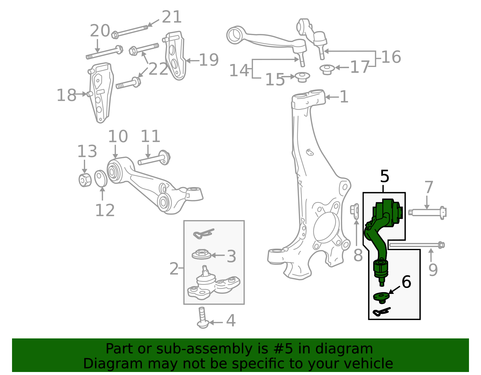2013-2017 Lexus Lower Control Arm 48670-59025 | OEM Parts Online