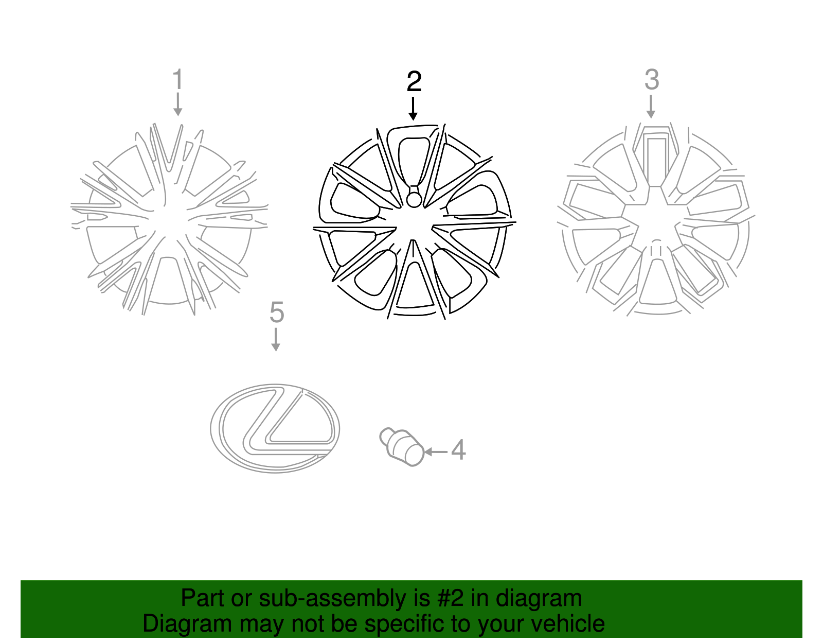 4261A-11010 - 2021 Lexus - Wheel, Alloy | My L Parts