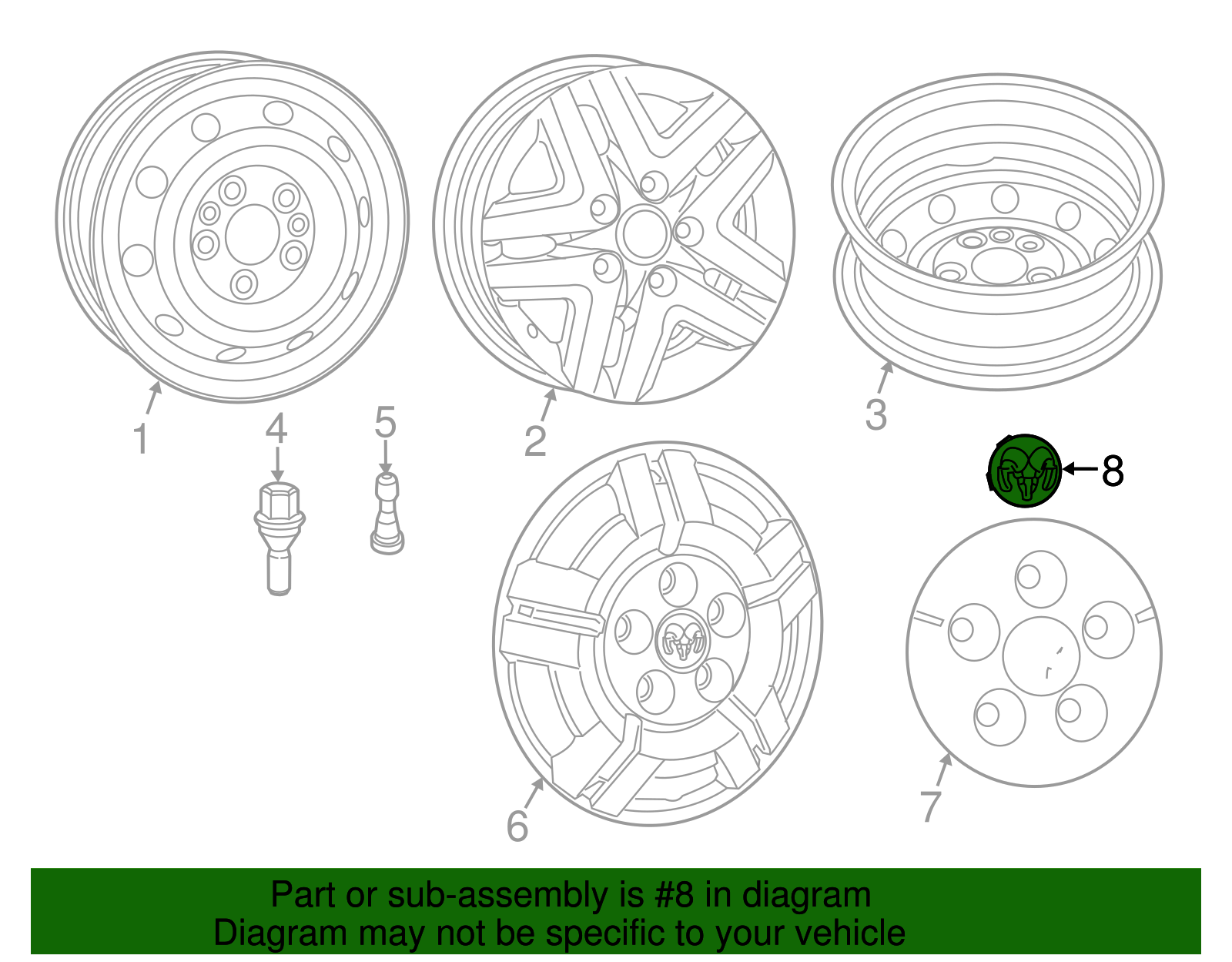 6512504AA - Cap Head Screw And Washer - 2019 2020 Ram 1500 | Mopar ...