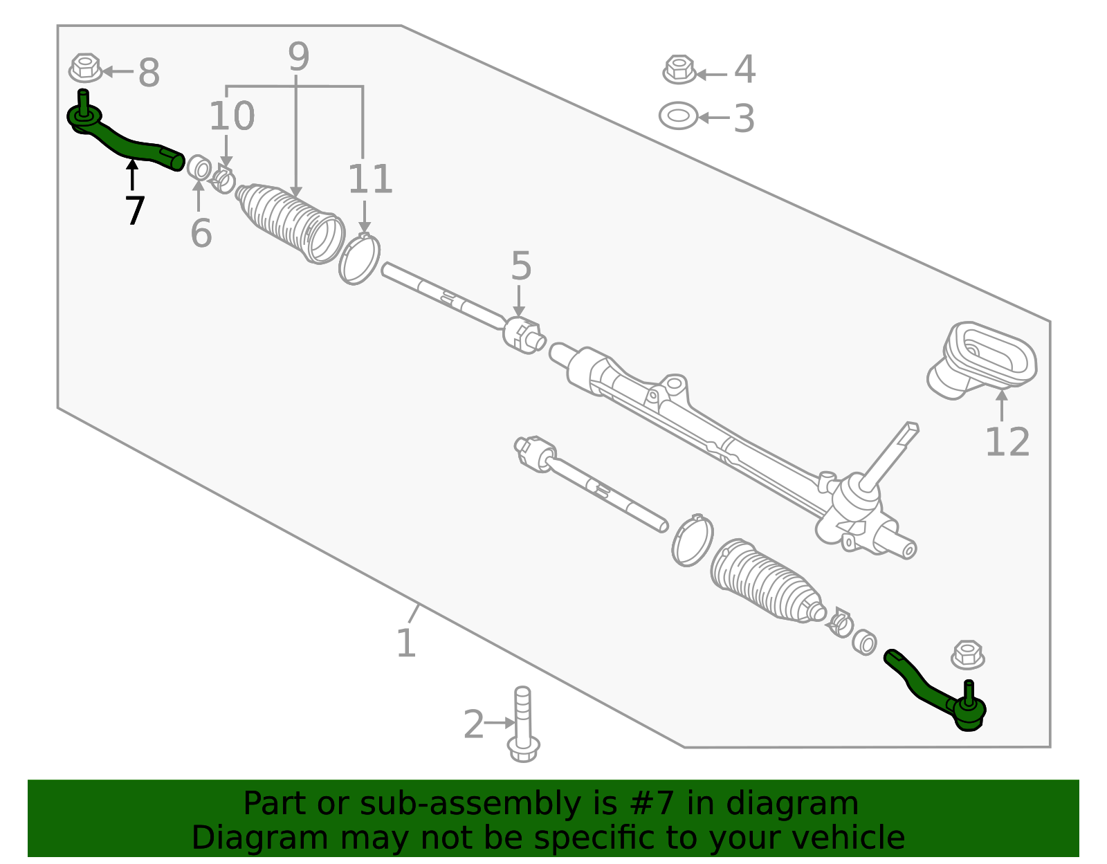 D8640-4AF1B - Steering Tie Rod End - 2017-2025 Nissan | Nissan OEM ...