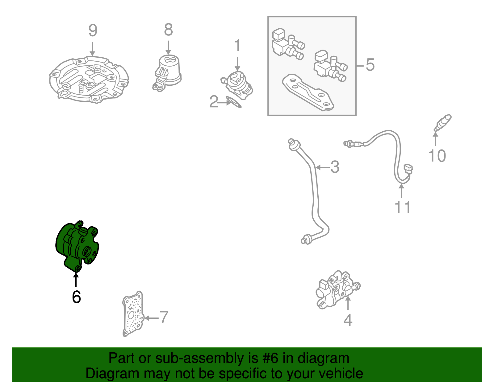 1995-2002 Mazda Millenia Vacuum Pump KJ01-18-G00B | Mazda Parts Deals