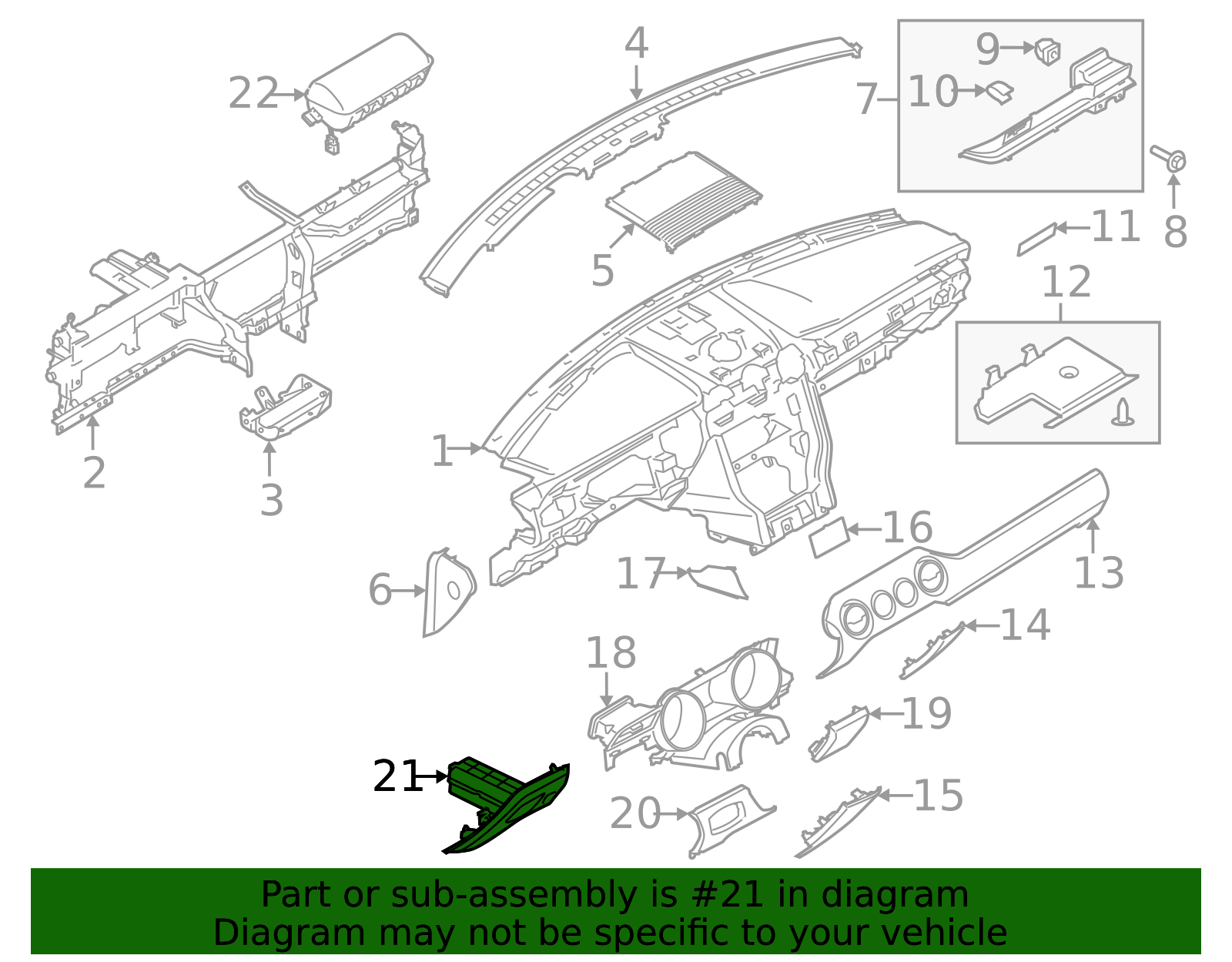 2018-2023 Ford Mustang | End Cover | HR3Z-6304459-BB | Walls' Ford Parts