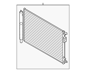 Hyundai - 97606-IY000 - Condenser - 2024-2025 Genesis GV70 | OEM ...