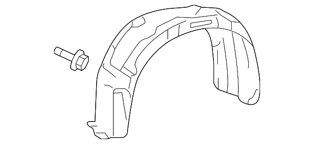 2007-2011 Toyota Camry Fender Liner - DRIVERS SIDE 53876-06060 | Toyota ...