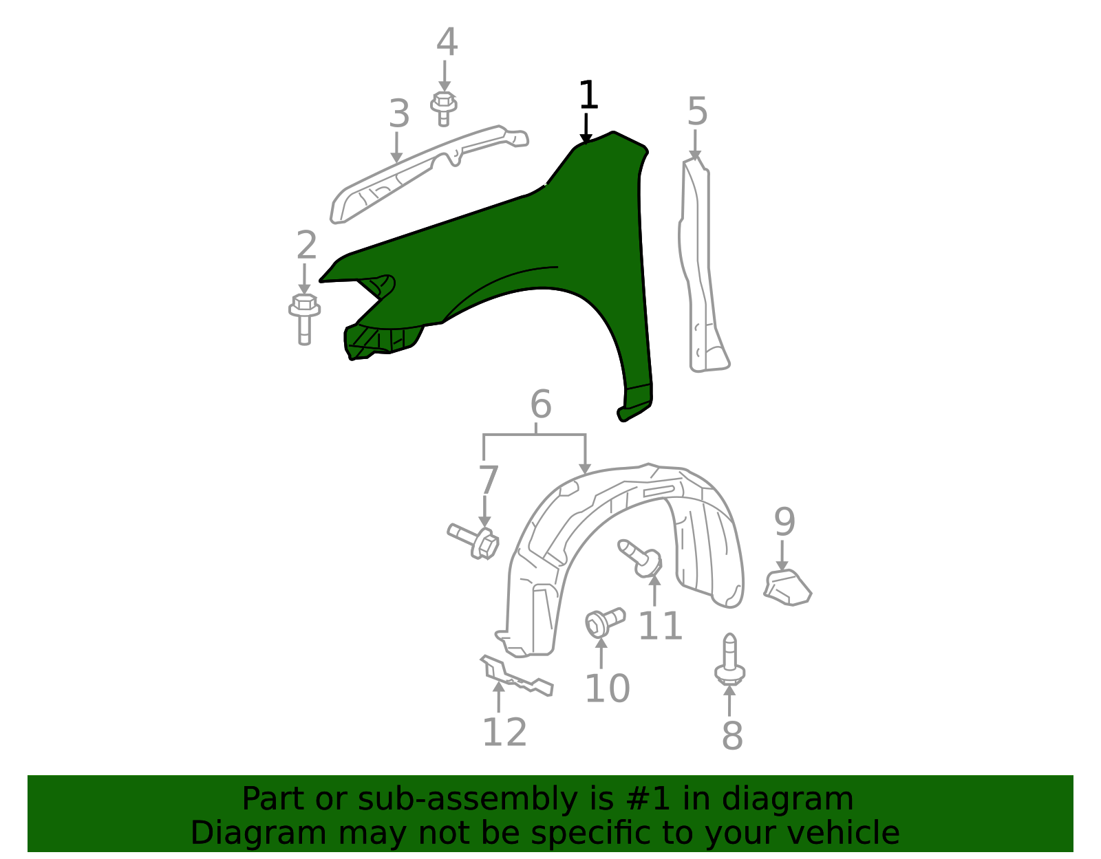 Fender 53802-06120 | OEM Parts Online