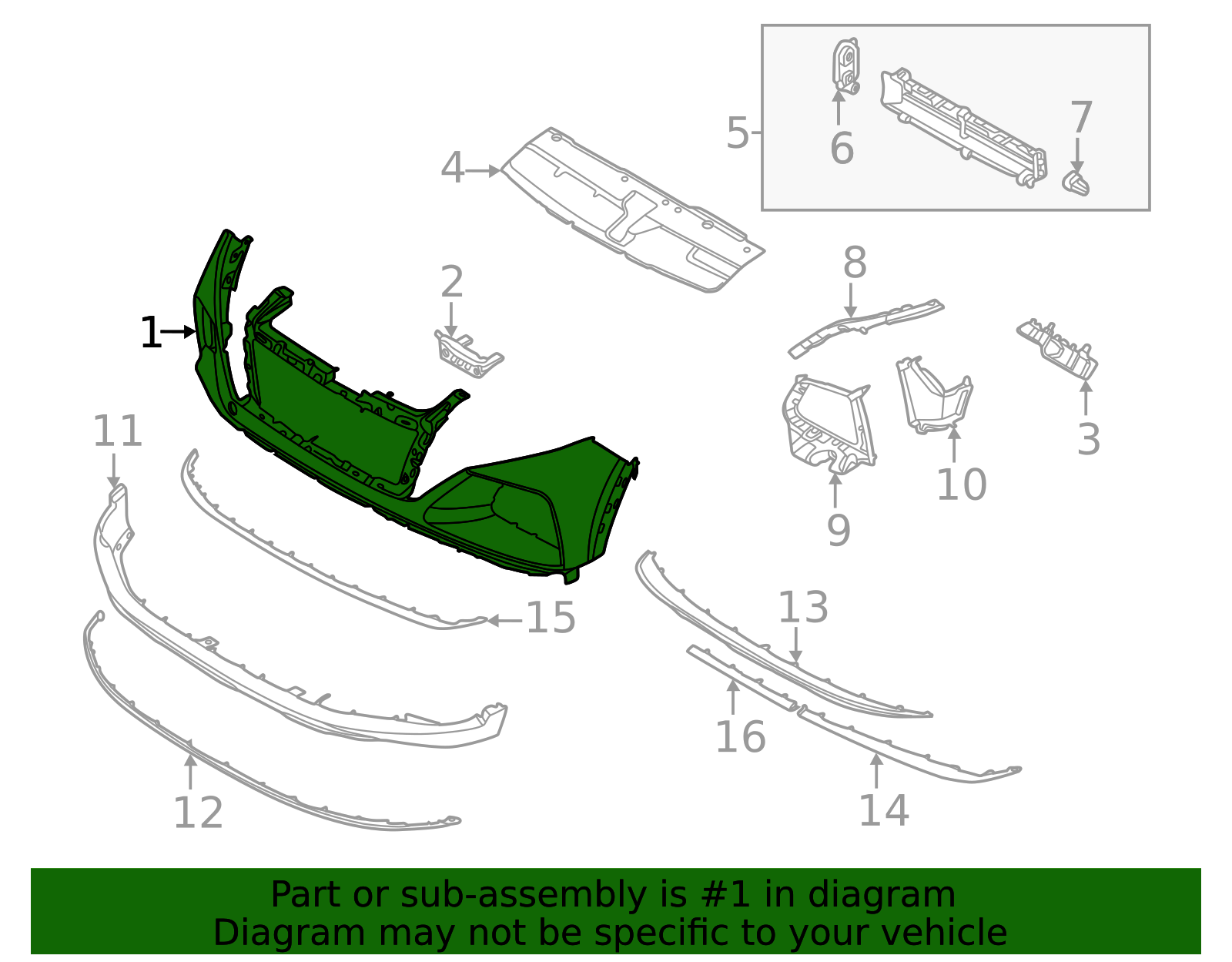 2022-2024 Hyundai Tucson Bumper Cover 86511-CW000 | OEM Parts Online