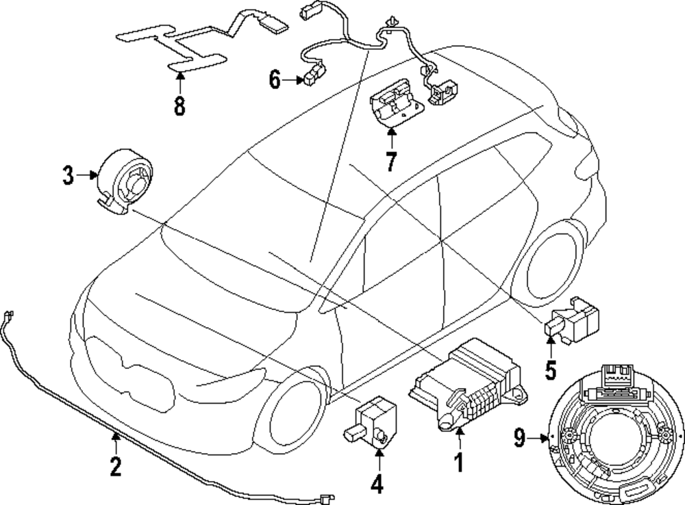 2023-2025 BMW X1 Occupant Sensor 65-77-5-A14-A02 | BMW Parts Online Hub