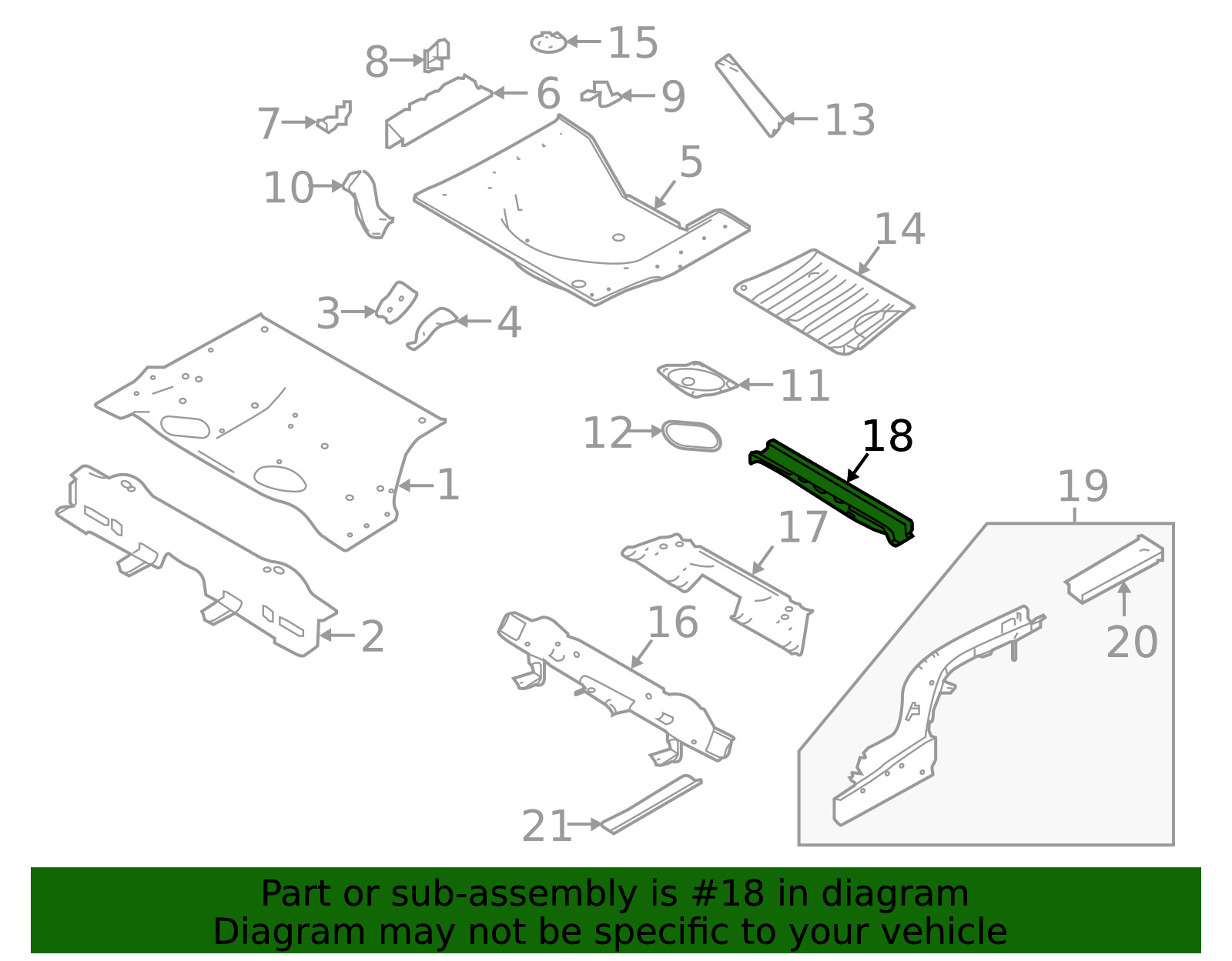 2019-2024 Nissan Altima Rear Cross-Member G5650-6CCMA | Nissan Parts ...
