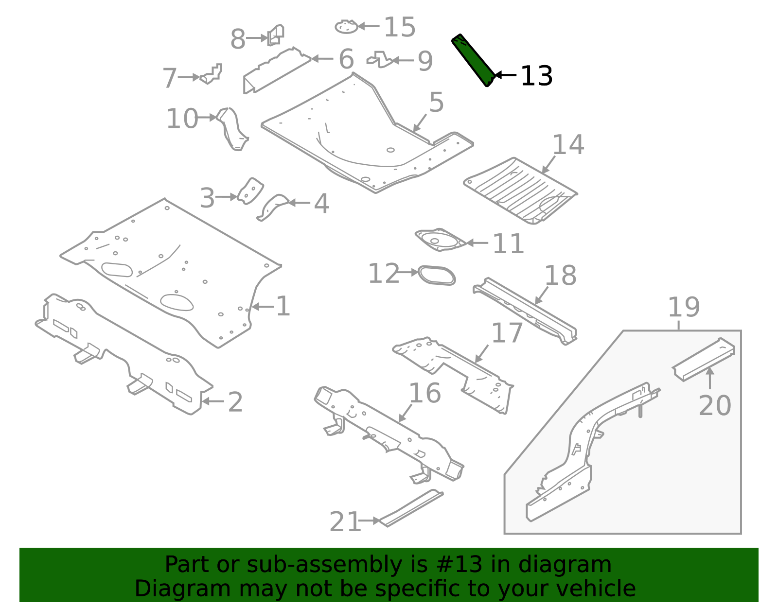 748B4-6CA0A - Gusset - Nissan OEM Parts Direct