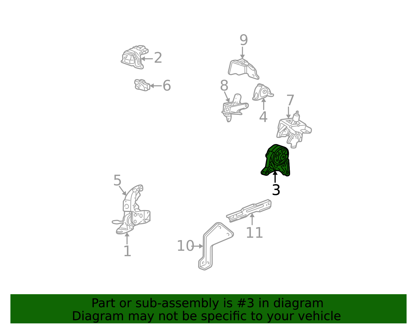 2001-2007 Mopar Engine Mount Support 04861269AD | Mopar Parts Canada