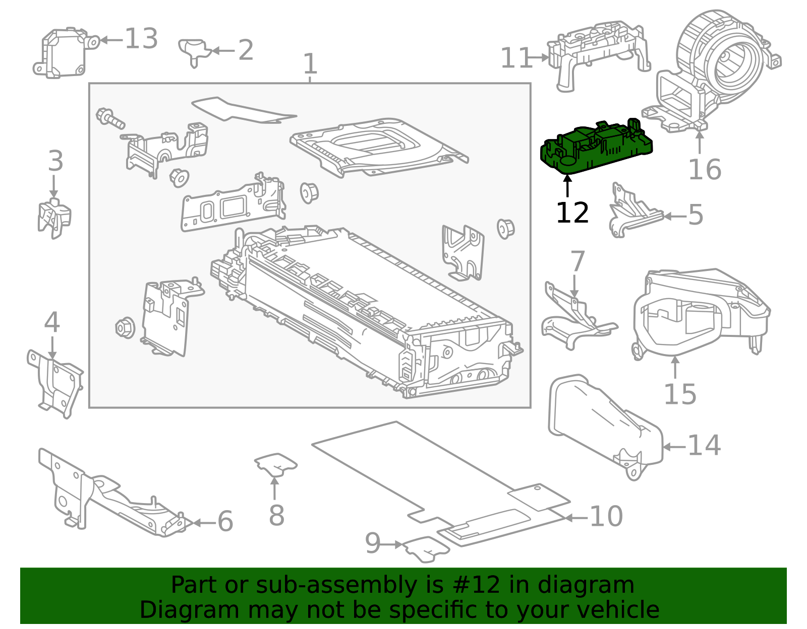 2023-2025 Toyota Crown Box G384B-48020 | Toyota Parts Center