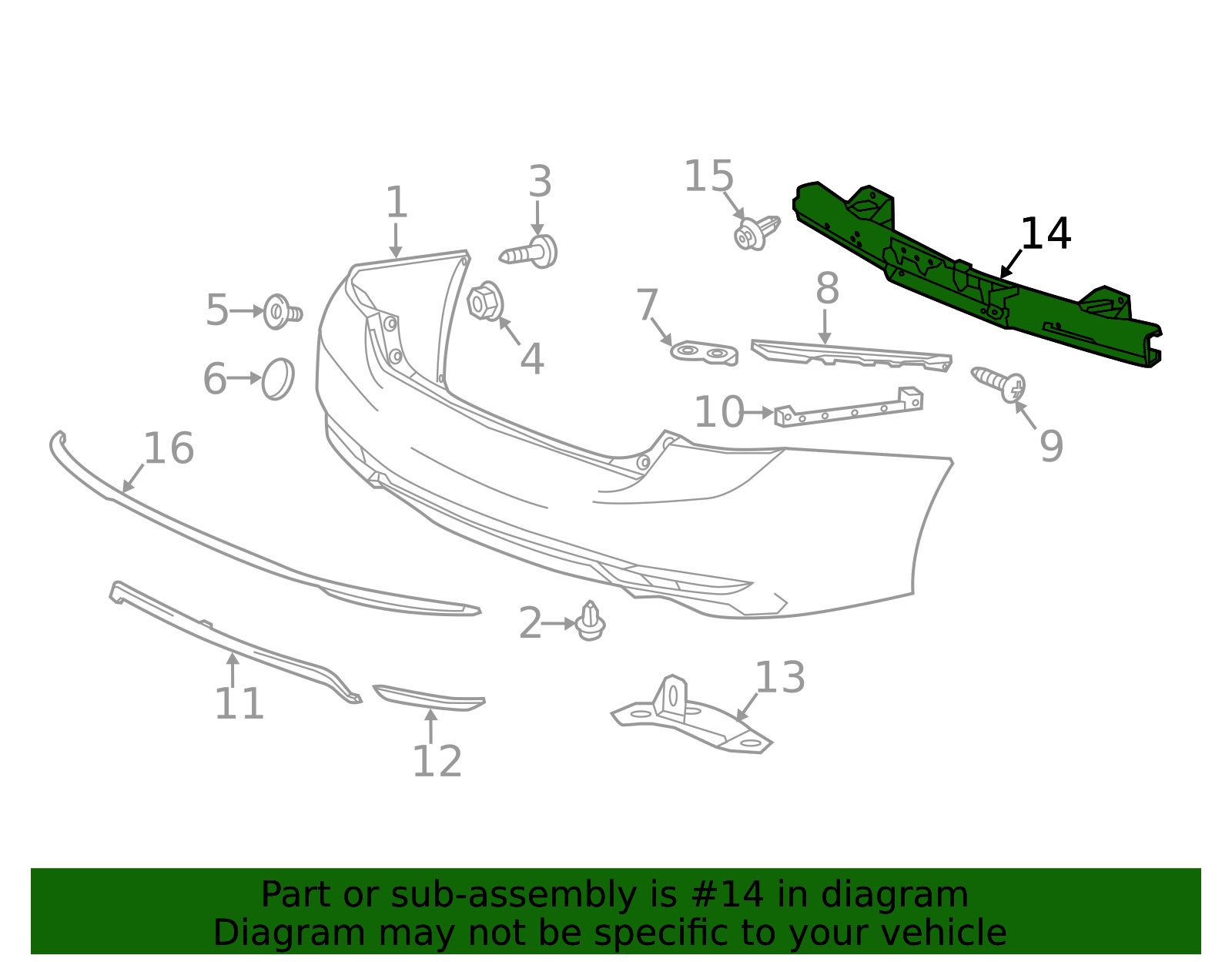 2014-2017 Honda Accord Impact Bar 71530-T2A-A00ZZ | Clark Knapp Honda