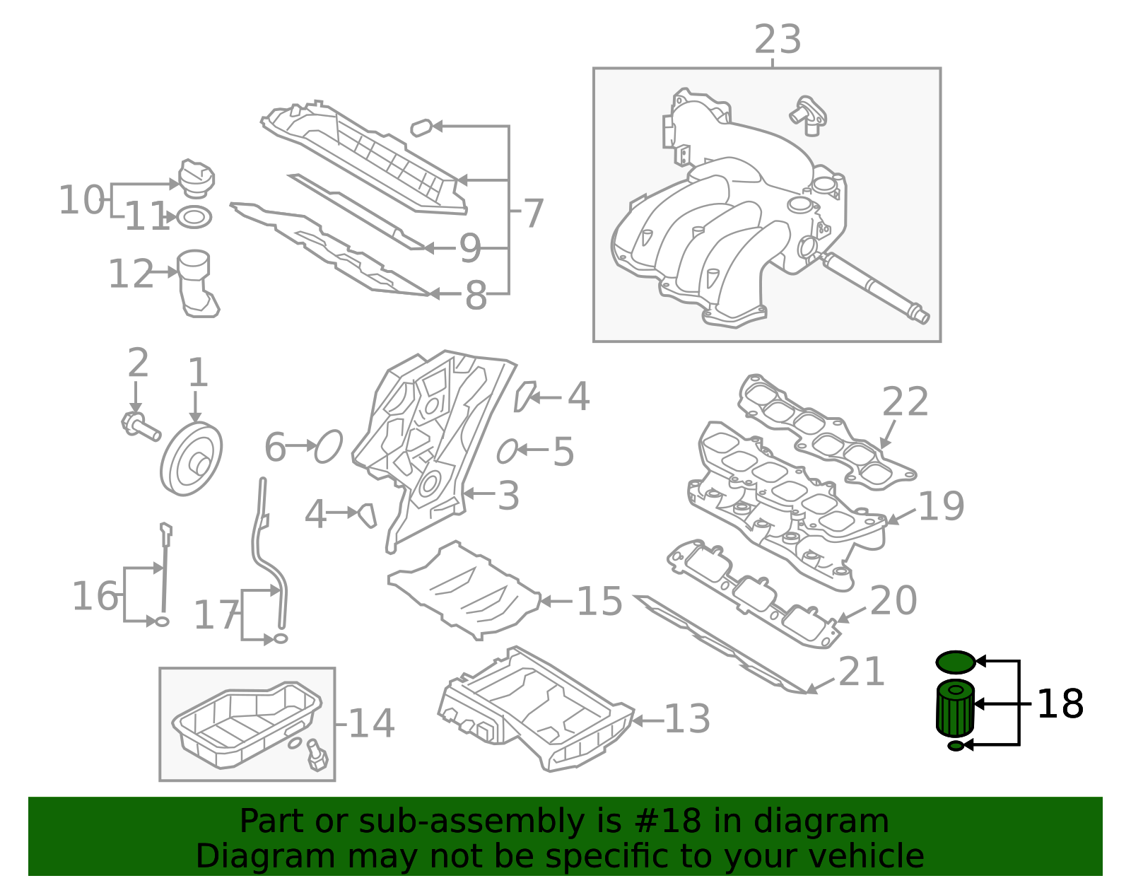 2008-2010 Kia Oil Filter 26320-3C250 | GetOEMParts.com
