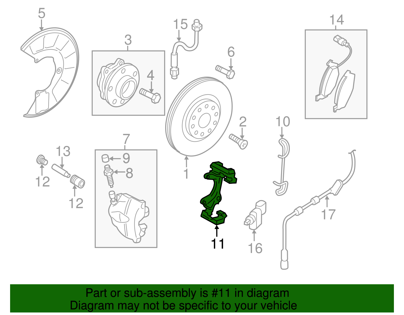 8J0-615-125 - Carrier 2008-2015 Audi | Audi OEM Parts Guy