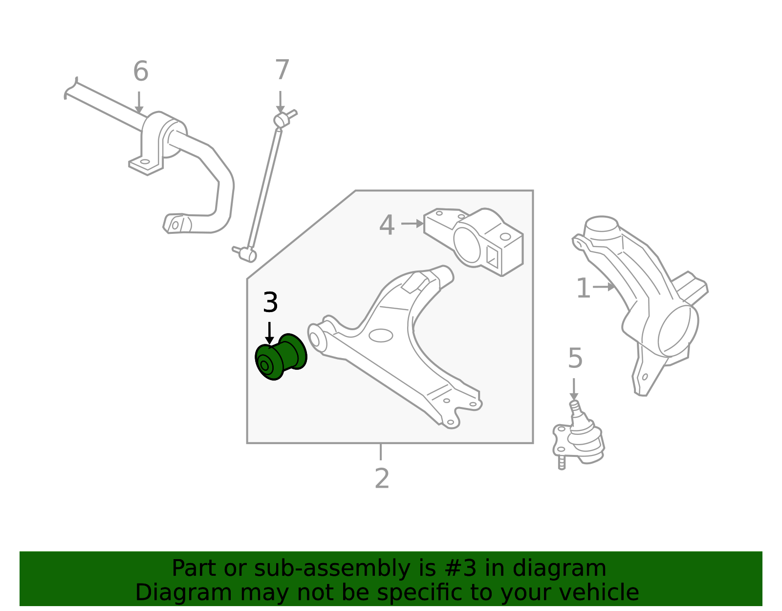1K0-407-182 - Lower Control Arm Bushing 2006-2018 Audi | Audi OEM Parts Guy