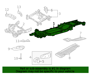 PL3Z-5005-C - High-Quality Frame Assembly for 2021-2025 Ford F-150 ...