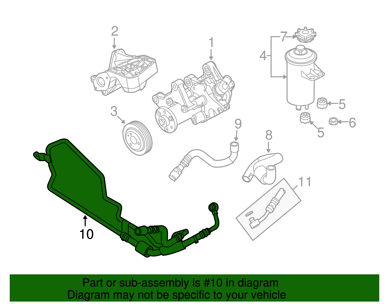 Genuine BMW 32-41-6-787-042 | Power Steering Return Hose | FREE ...