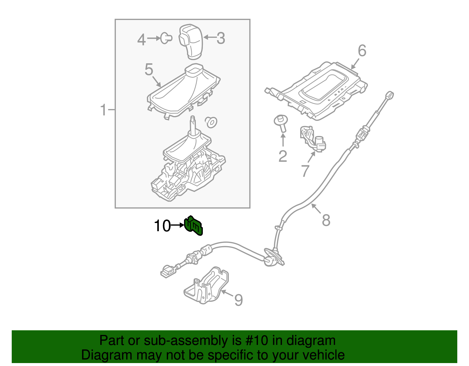 2007-2019 Ford Automatic Transmission Shifter Cable Clip 4C3Z-7H181-AA ...